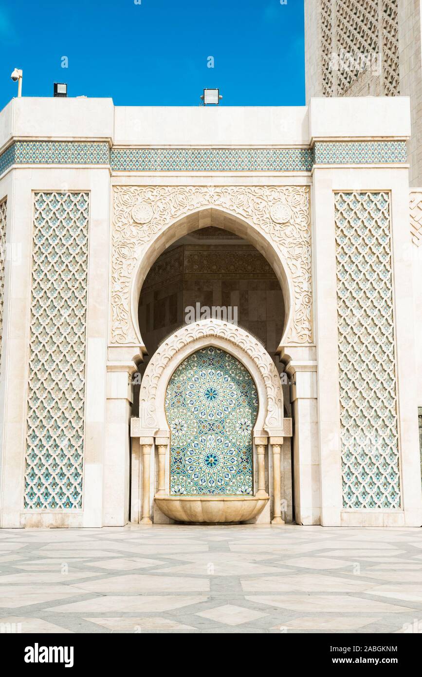 The Hassan II Mosque or Grande Mosquée Hassan II, Casablanca, Morocco ...