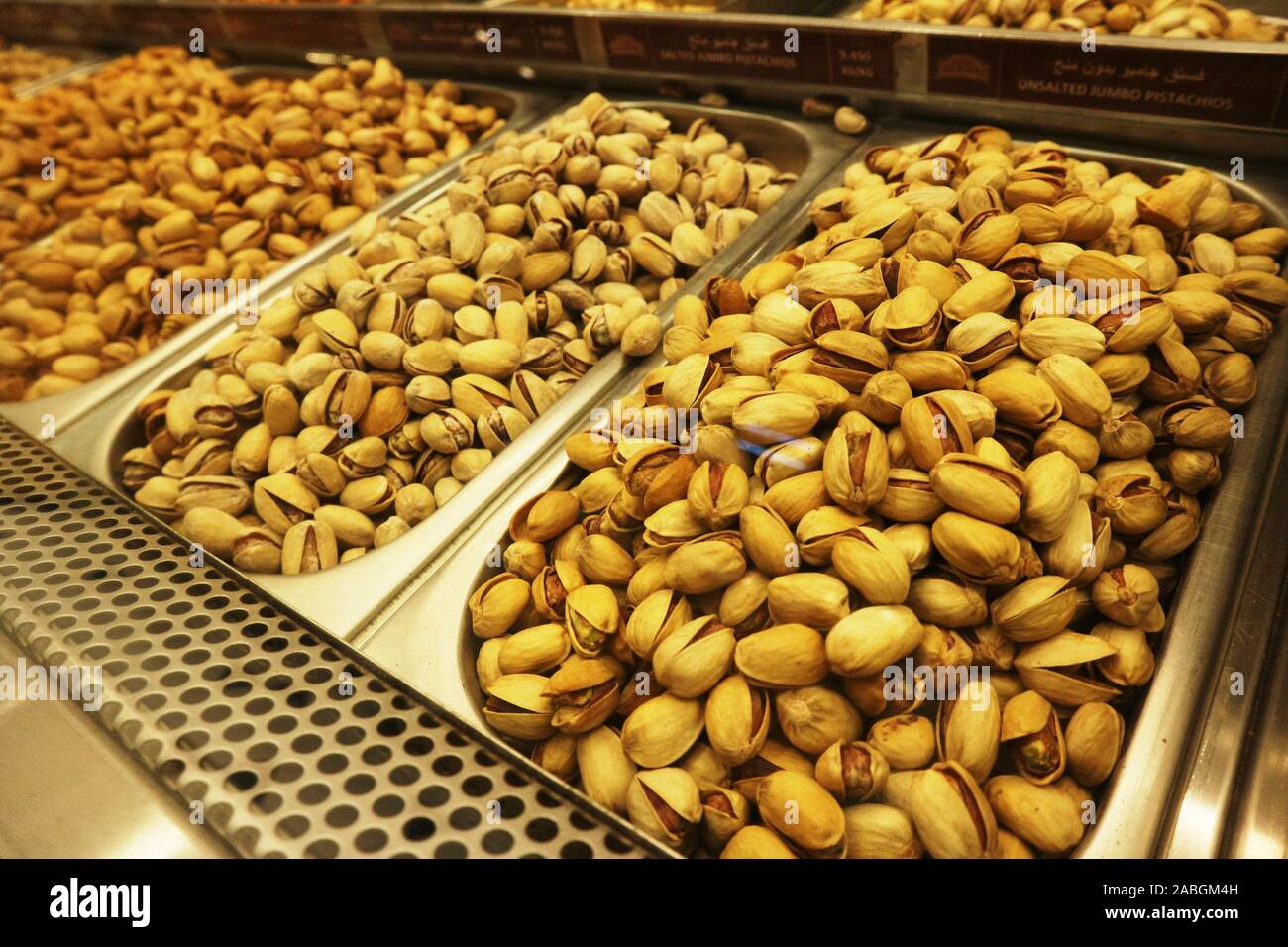 Kuwait City / Kuwait - 10/10/2019: Selection of nuts and seeds on ...