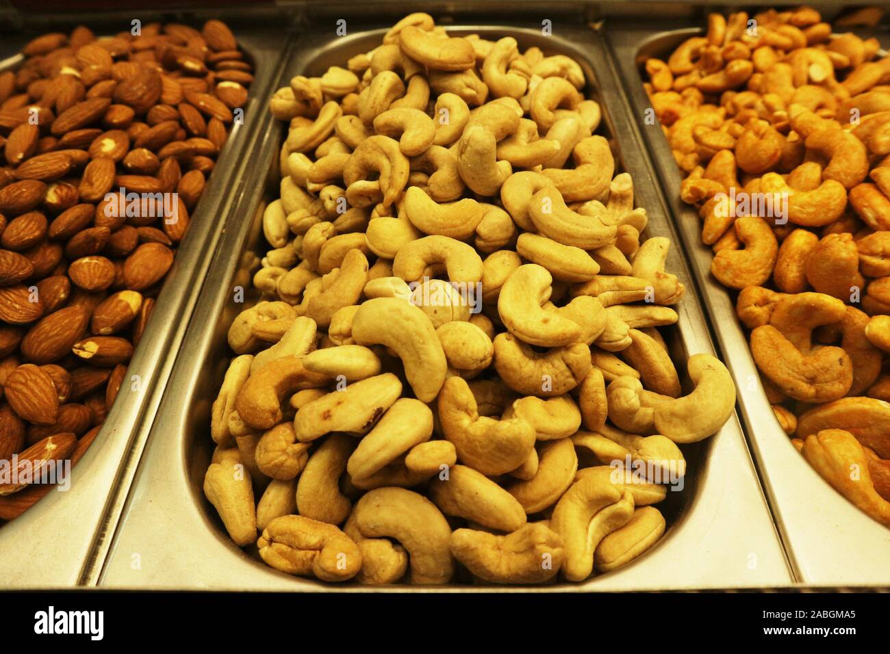 Kuwait City / Kuwait - 10/10/2019: Selection of nuts and seeds on ...