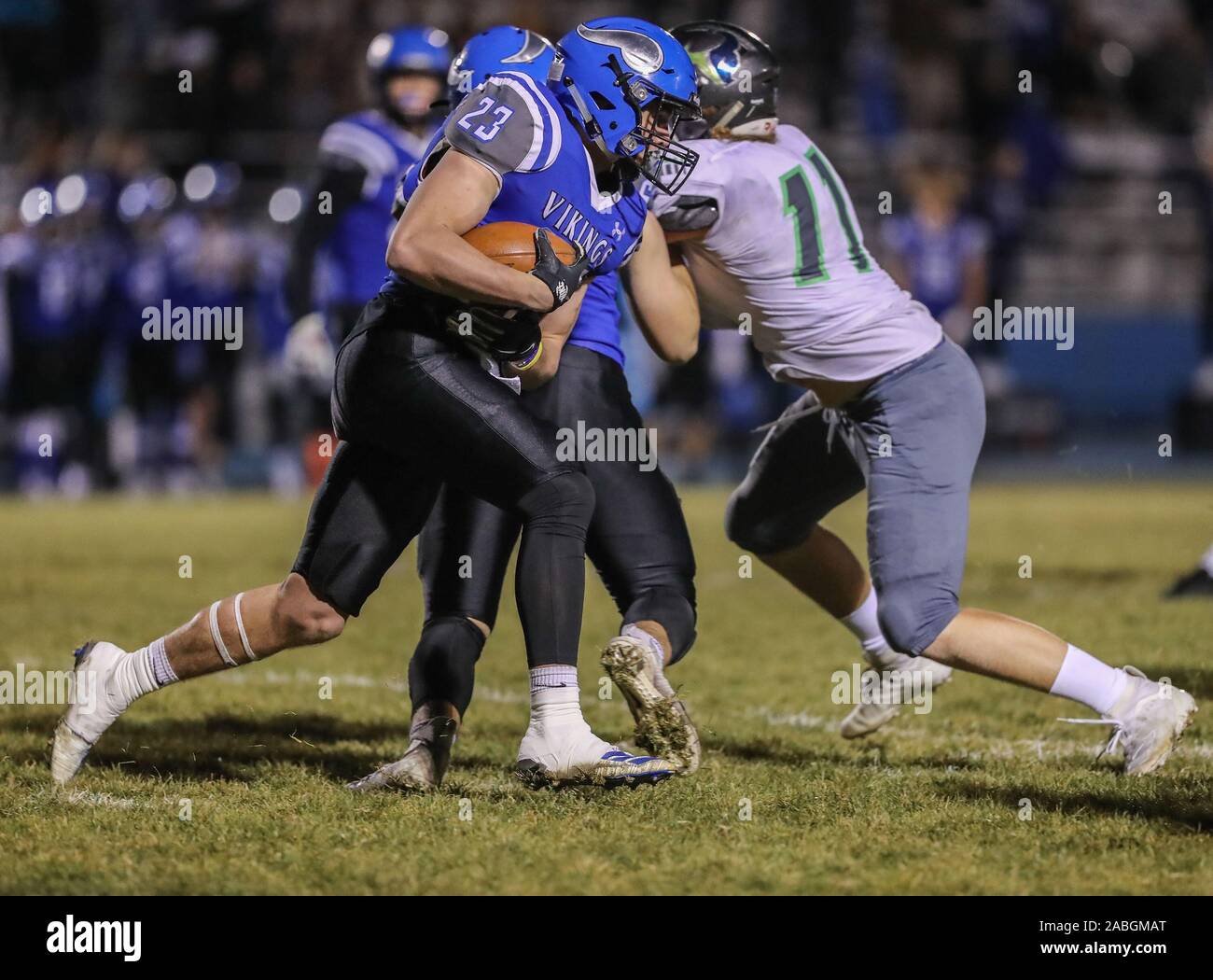 Football action with Mt. View vs. Coeur d'Alene High School in Coeur d ...