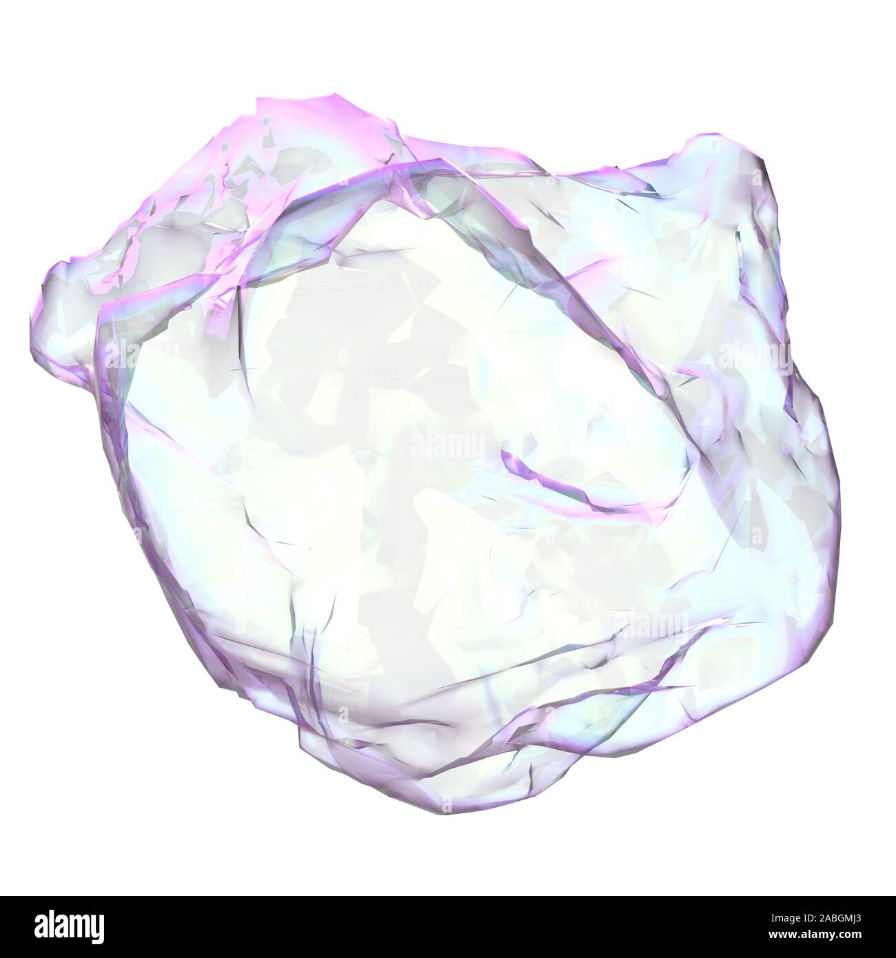 abstract noisy circular shape on white background with strange physical ...