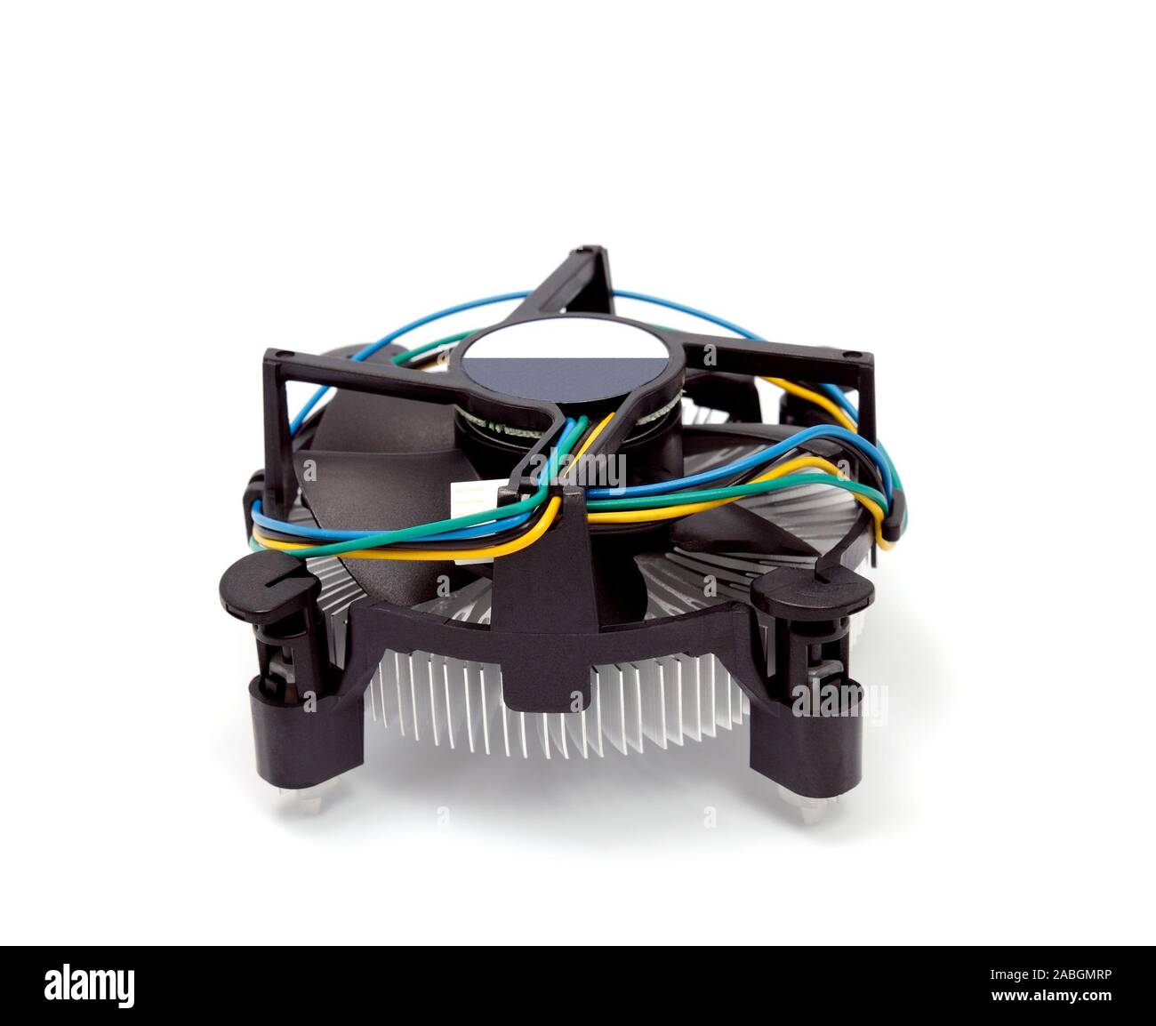 CPU cooler isolated on a white background Stock Photo - Alamy
