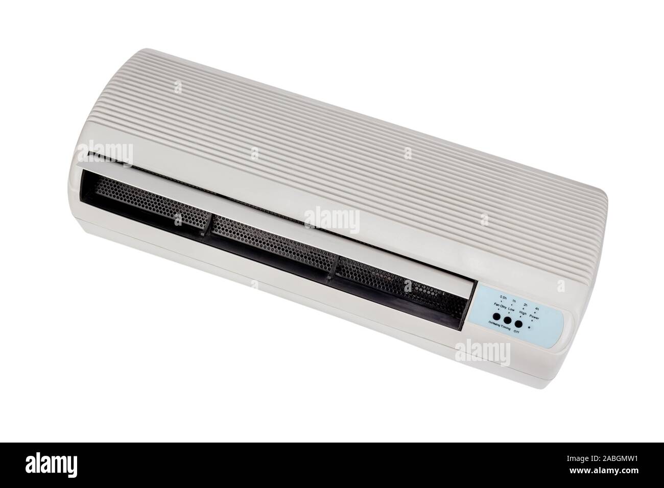 Electric air heater with fan isolated on a white background Stock Photo ...