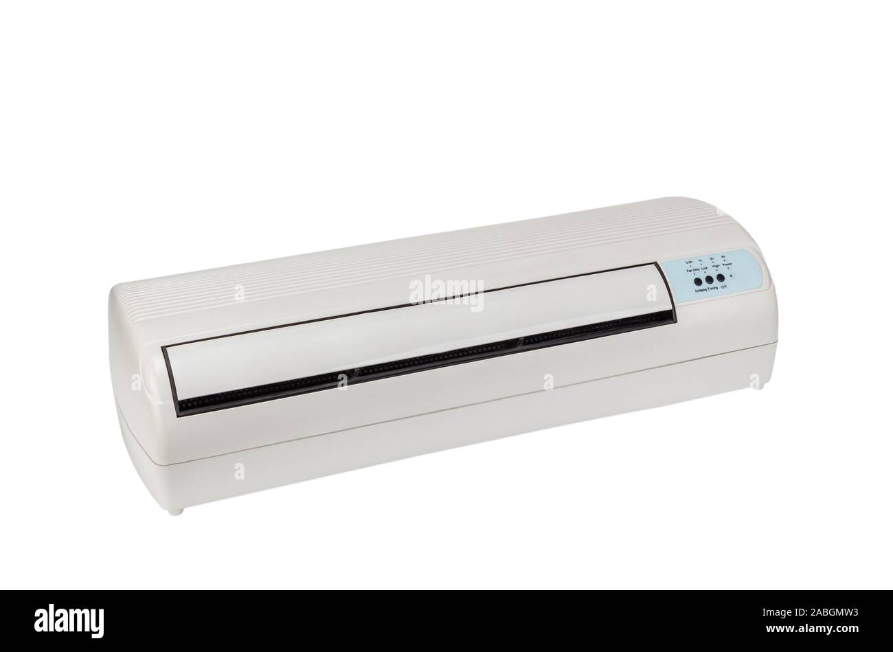 Electric air heater with fan isolated on a white background Stock Photo ...