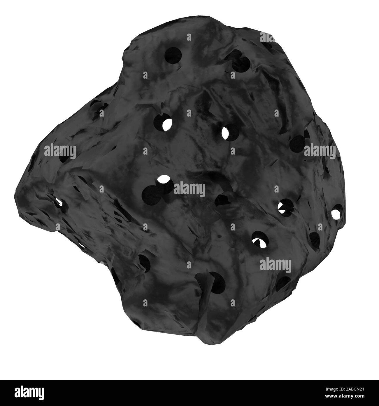 abstract noisy circular shape on white background with strange physical ...