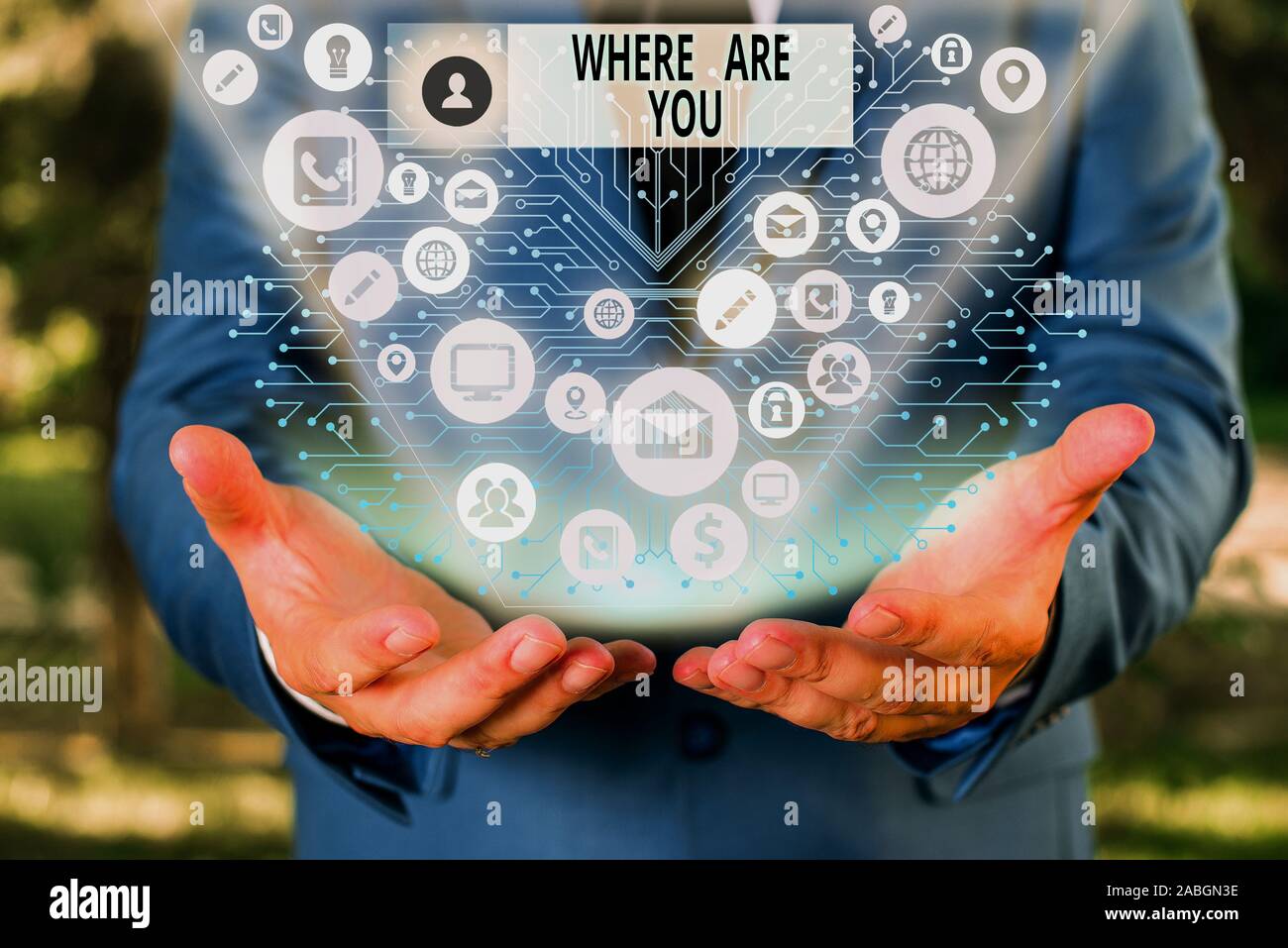 Word writing text Where Are You. Business photo showcasing Give us your ...