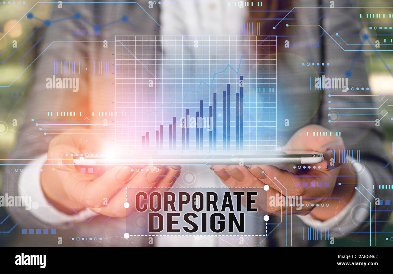Handwriting text writing Corporate Design. Conceptual photo official ...