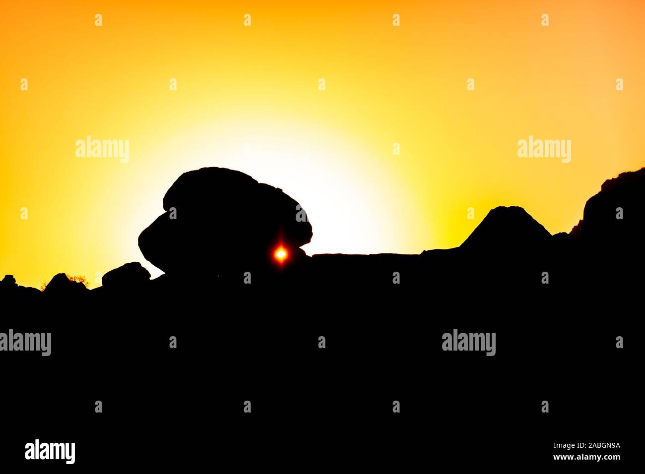 Sunset in Namibia, Africa Stock Photo - Alamy