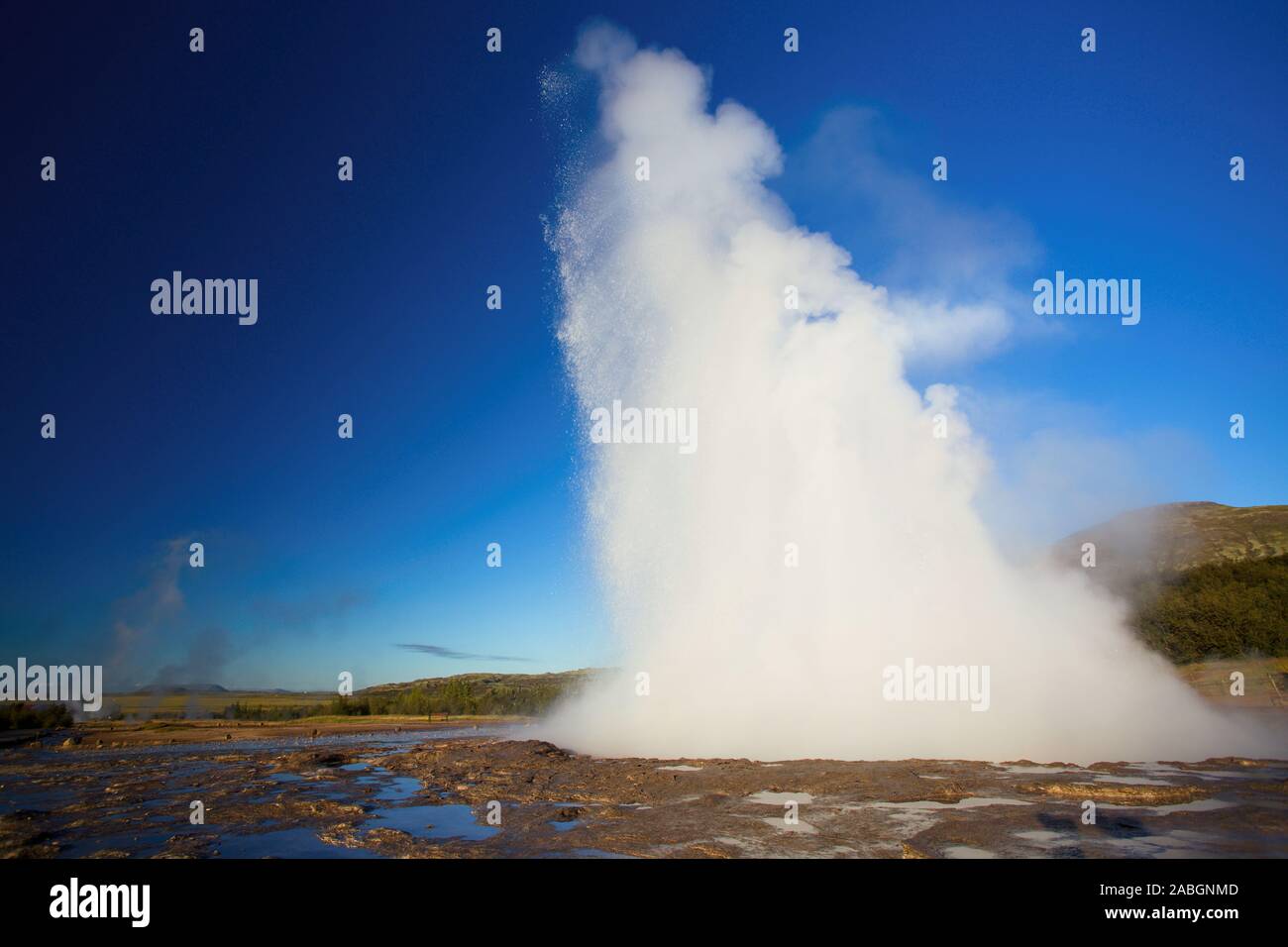 Strokkur Geysir Eruption, Iceland Stock Photo - Alamy