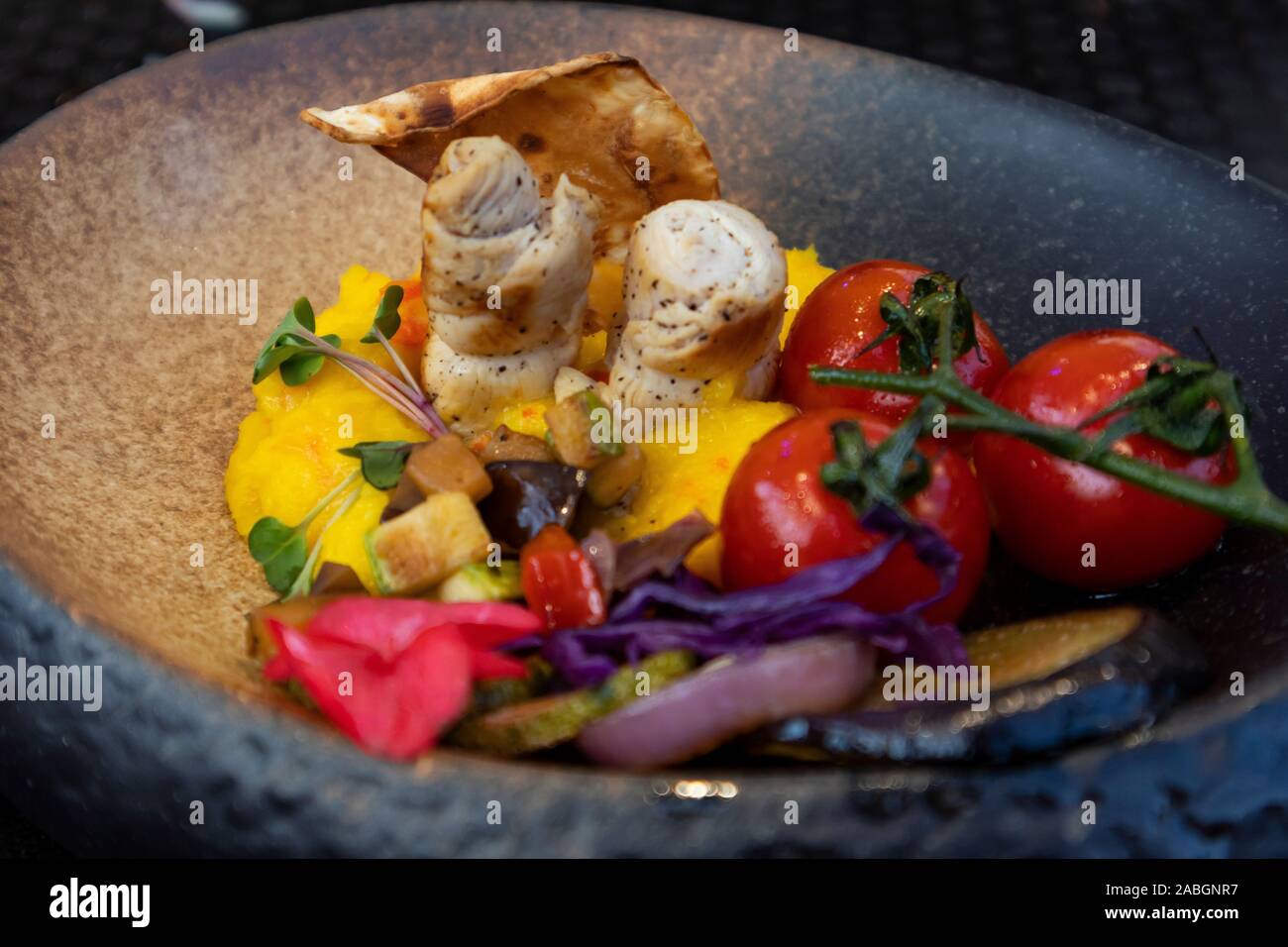 Culinary Art, Sophisticated Dinner Table Set. Art Restaurant cafe menu ...