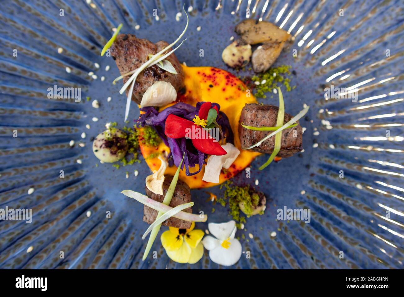 Culinary Art, Sophisticated Dinner Table Set. Art Restaurant cafe menu ...