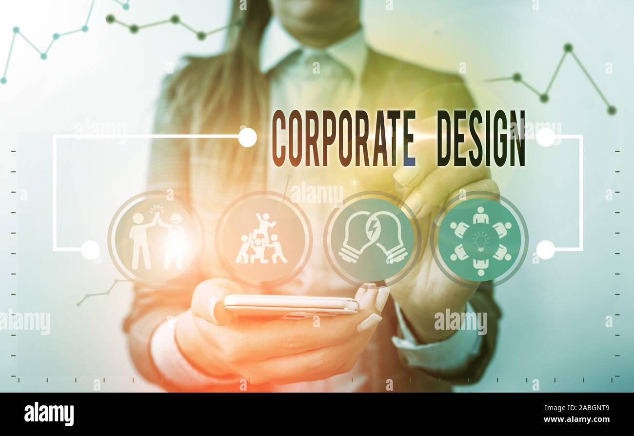 Handwriting text writing Corporate Design. Conceptual photo official ...