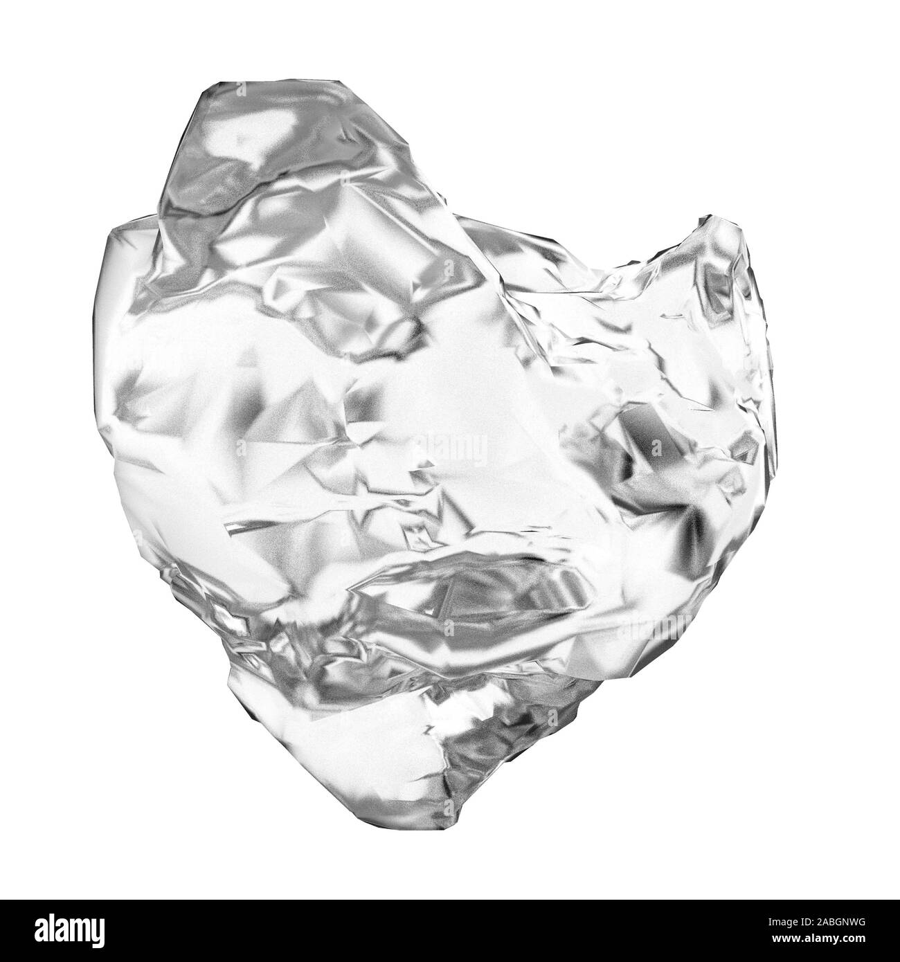 abstract noisy circular shape on white background with strange physical ...