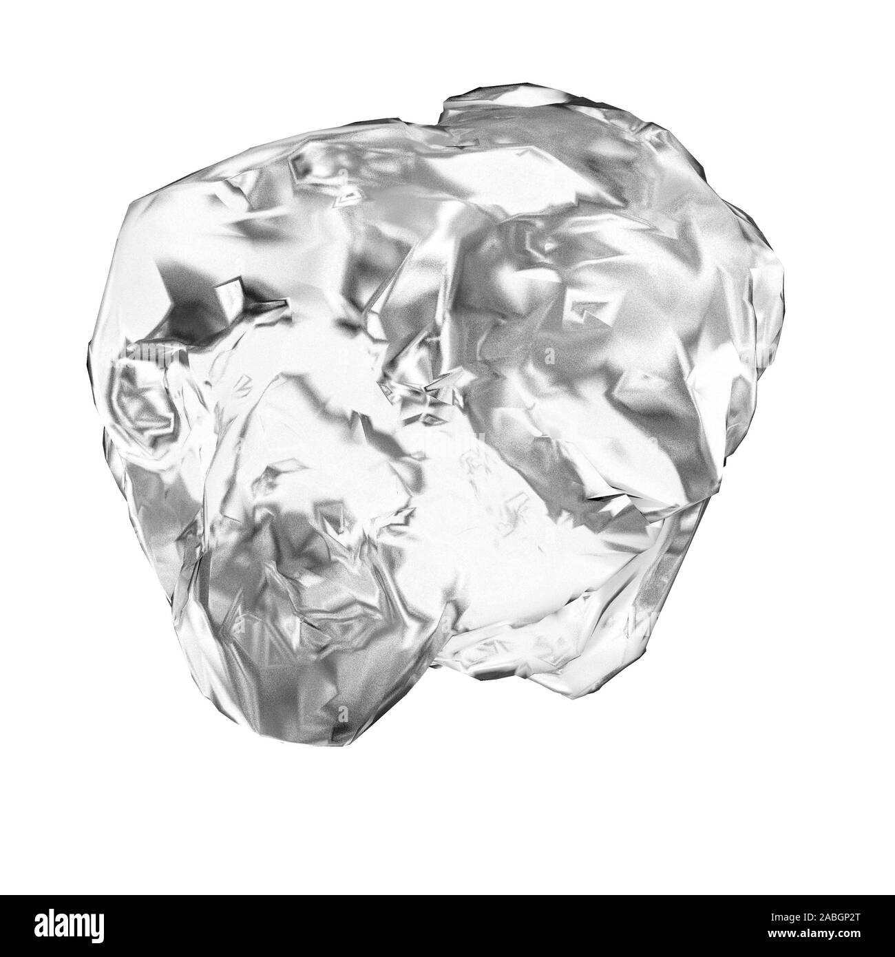 abstract noisy circular shape on white background with strange physical ...