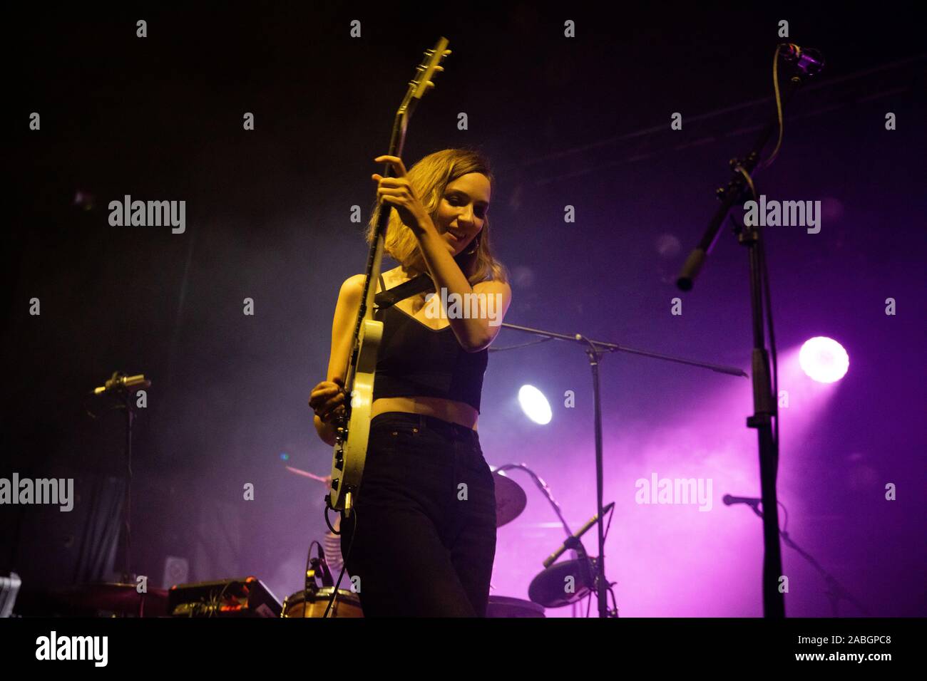 Newcastle/UK - 21st Sept 2019: The Big Moon band live on stage in ...