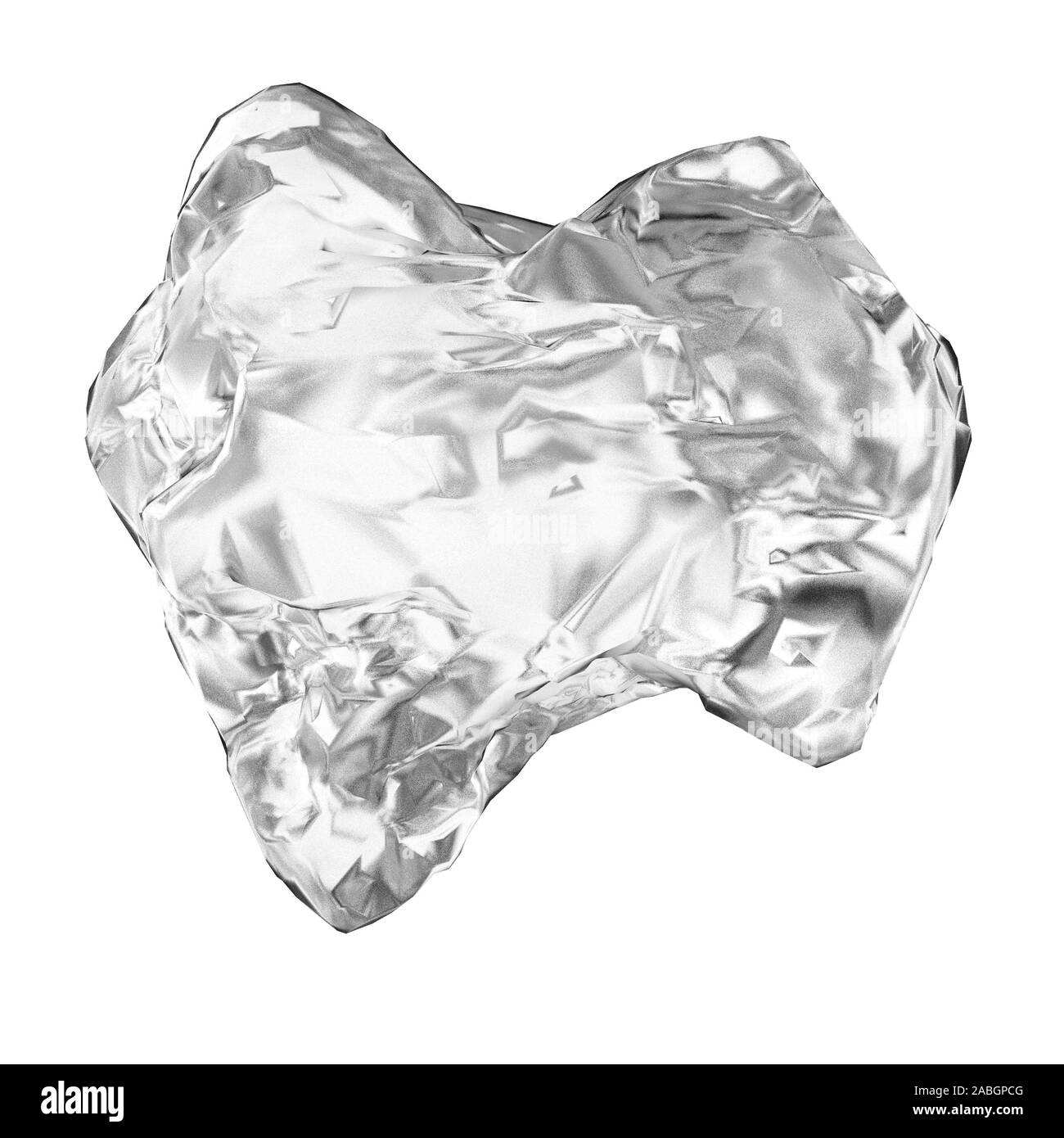 abstract noisy circular shape on white background with strange physical ...