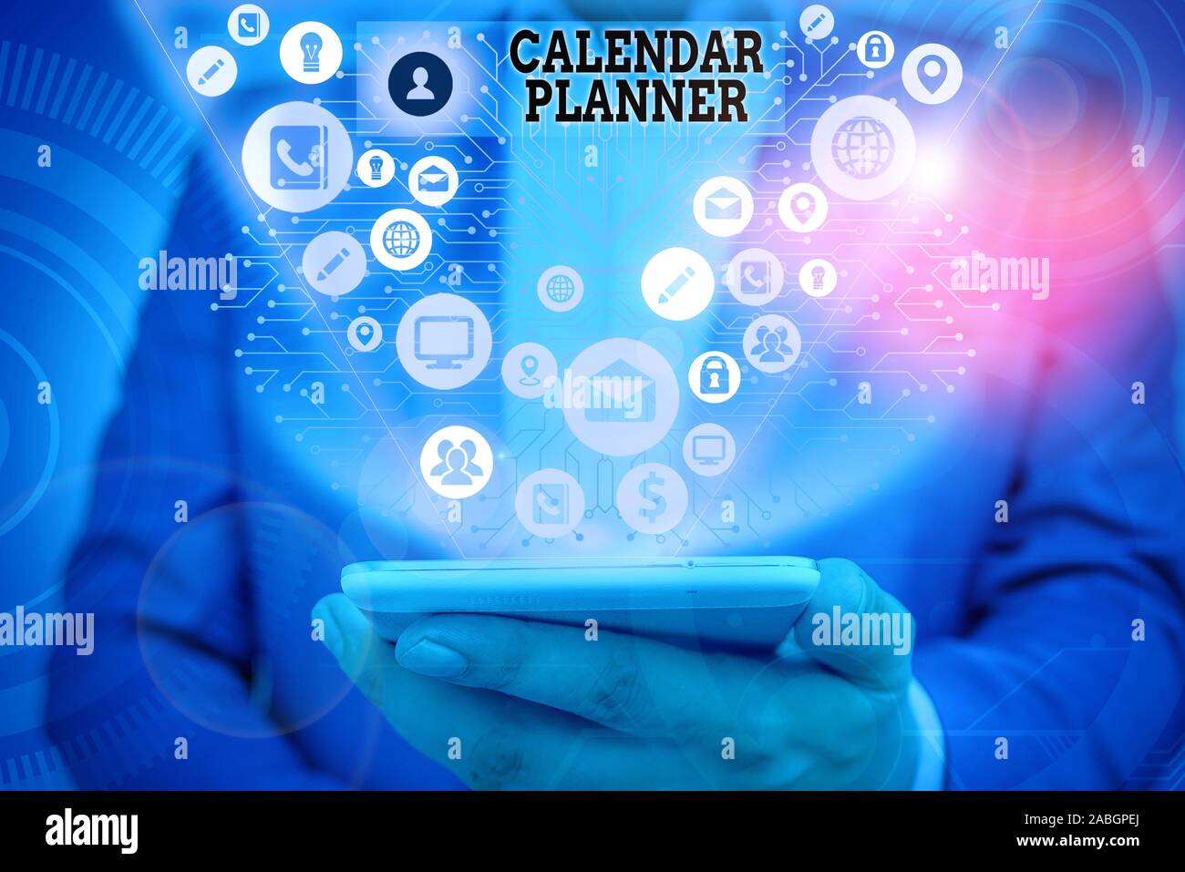 Writing note showing Calendar Planner. Business concept for schedule of ...