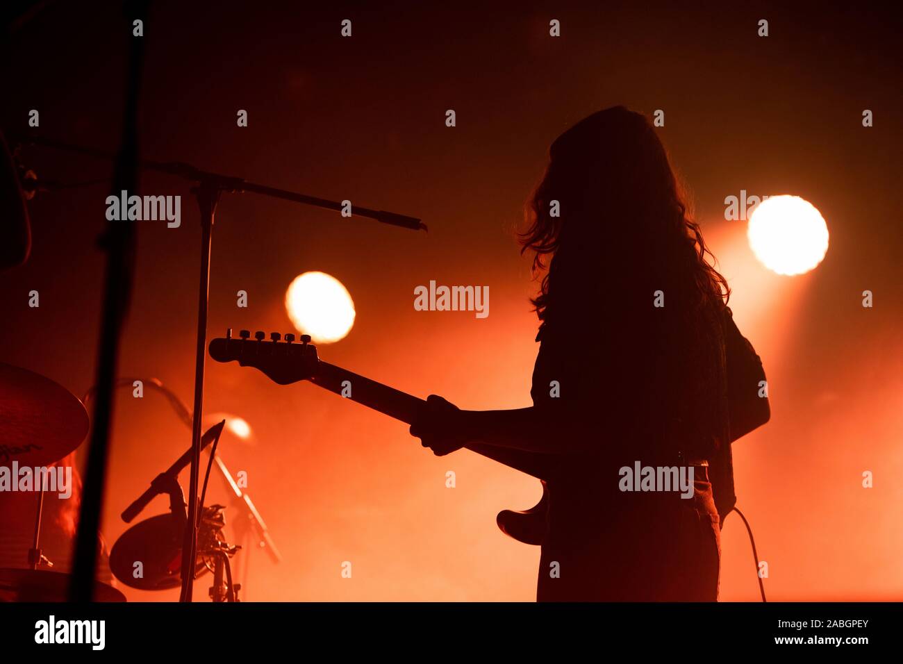 Newcastle/UK - 21st Sept 2019: The Big Moon band live on stage in ...