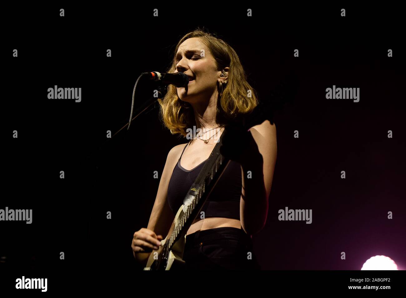 Newcastle/UK - 21st Sept 2019: The Big Moon band live on stage in ...