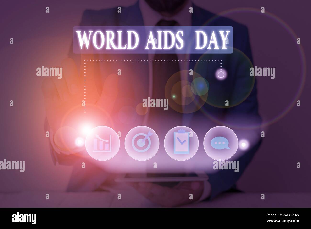 Conceptual hand writing showing World Aids Day. Concept meaning 1st ...