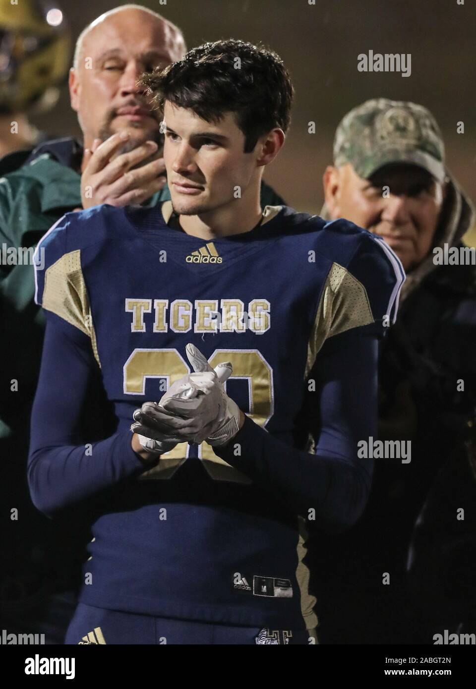 Varsity football action with Kellogg vs Timberlake High School in ...