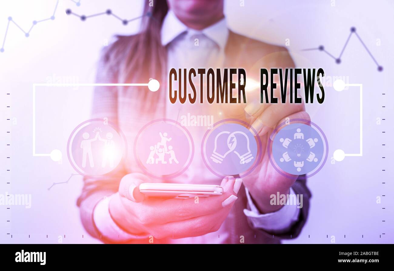 Handwriting text writing Customer Reviews. Conceptual photo review of a ...
