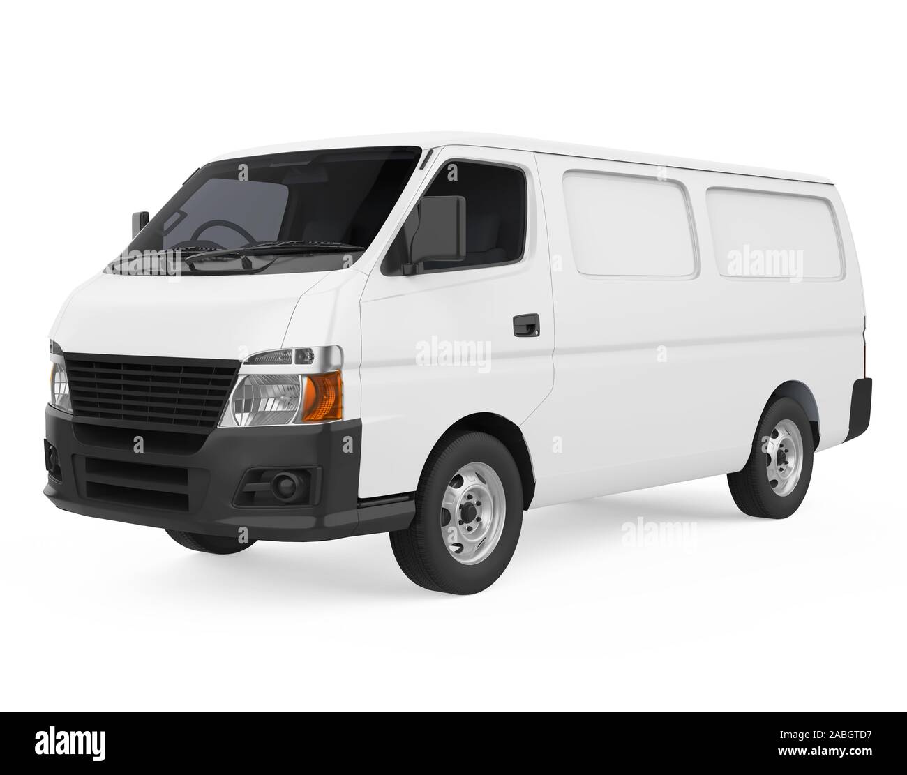 Delivery Van Isolated Stock Photo - Alamy