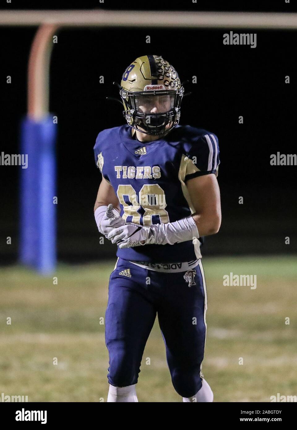 Varsity football action with Kellogg vs Timberlake High School in ...