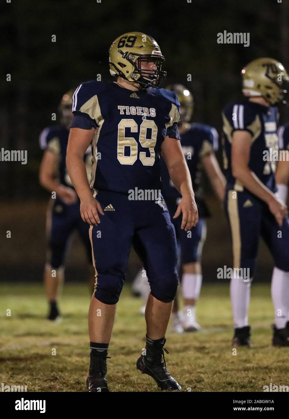 Varsity football action with Kellogg vs Timberlake High School in ...