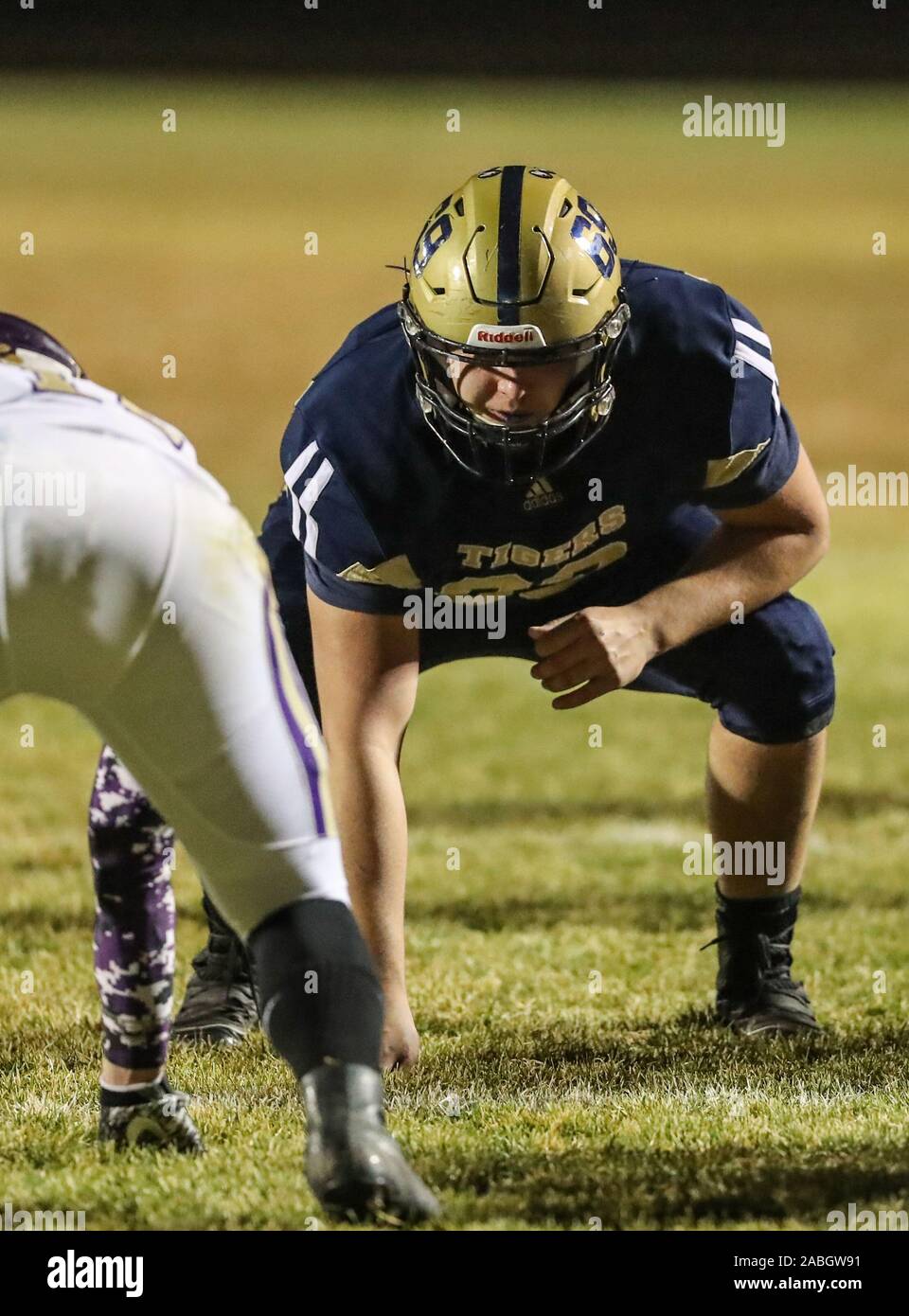 Varsity football action with Kellogg vs Timberlake High School in ...
