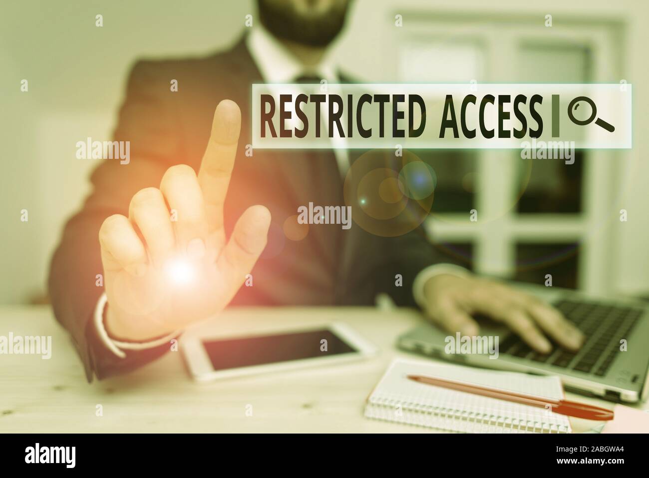 Word writing text Restricted Access. Business photo showcasing A class ...