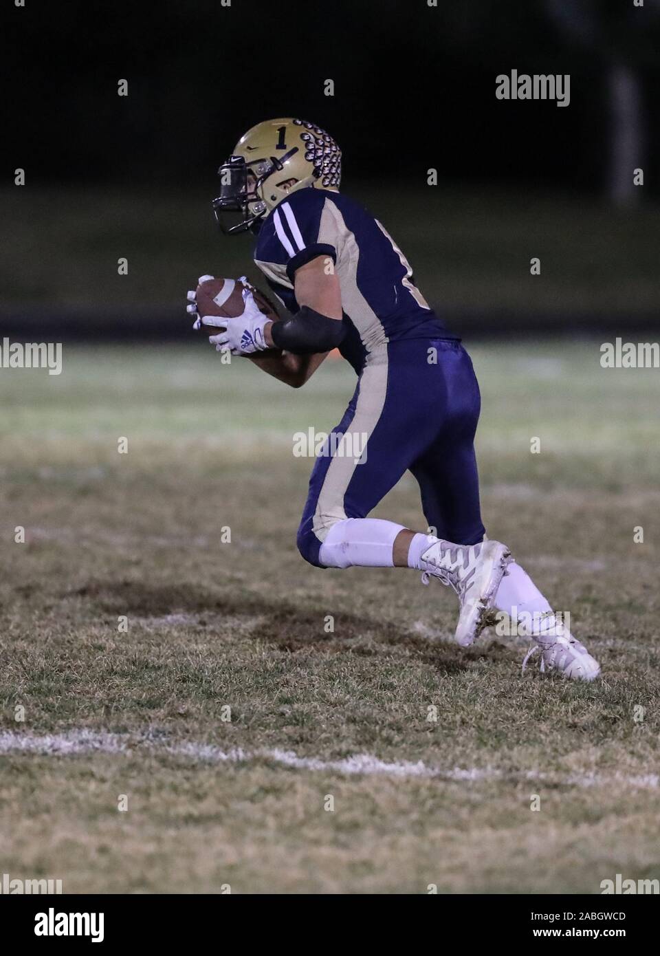 Varsity football action with Kellogg vs Timberlake High School in ...