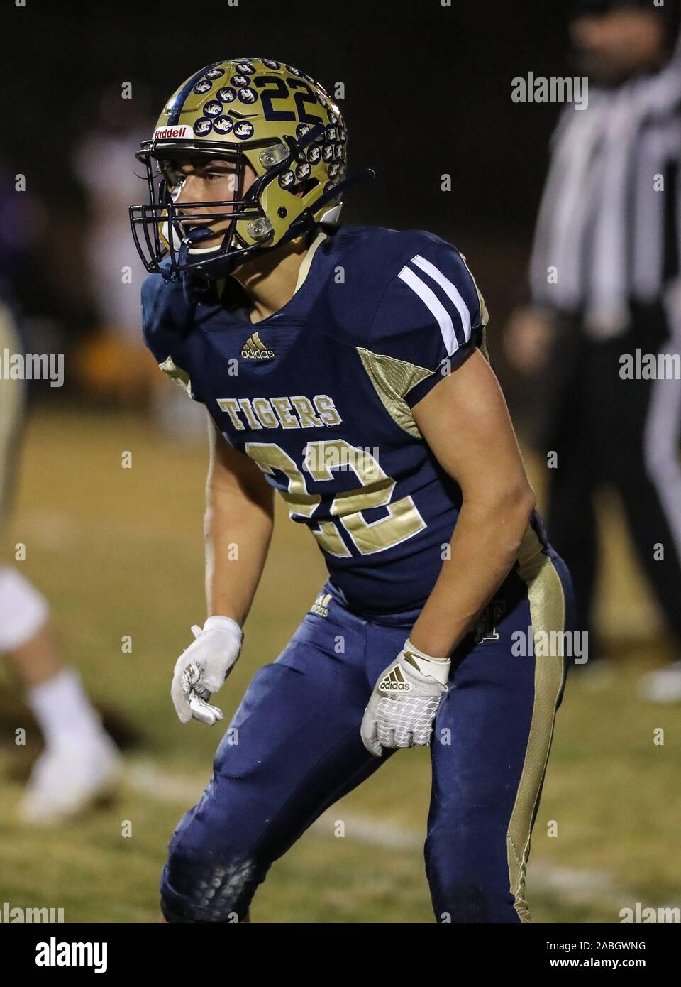 Varsity football action with Kellogg vs Timberlake High School in ...