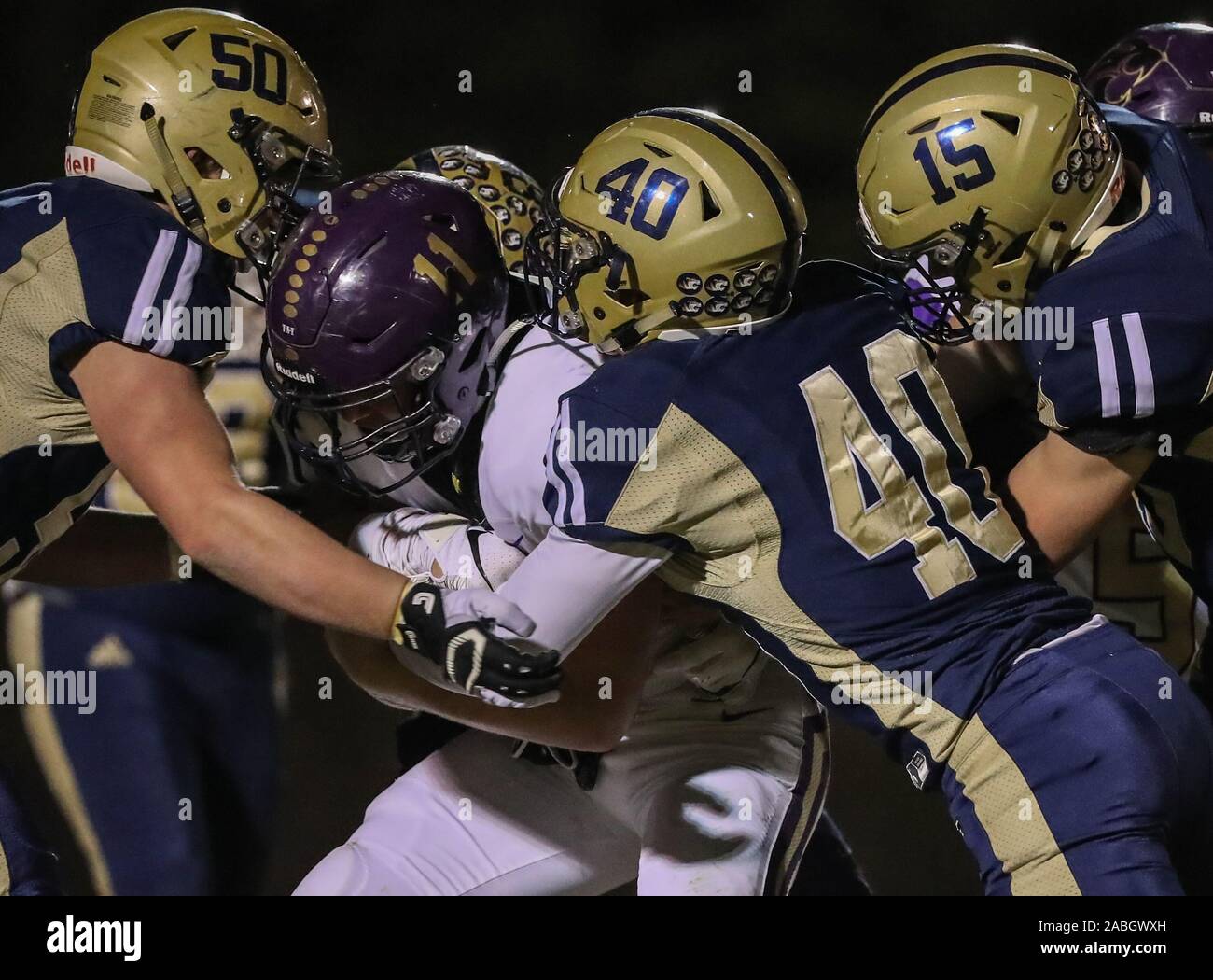 Varsity football action with Kellogg vs Timberlake High School in ...