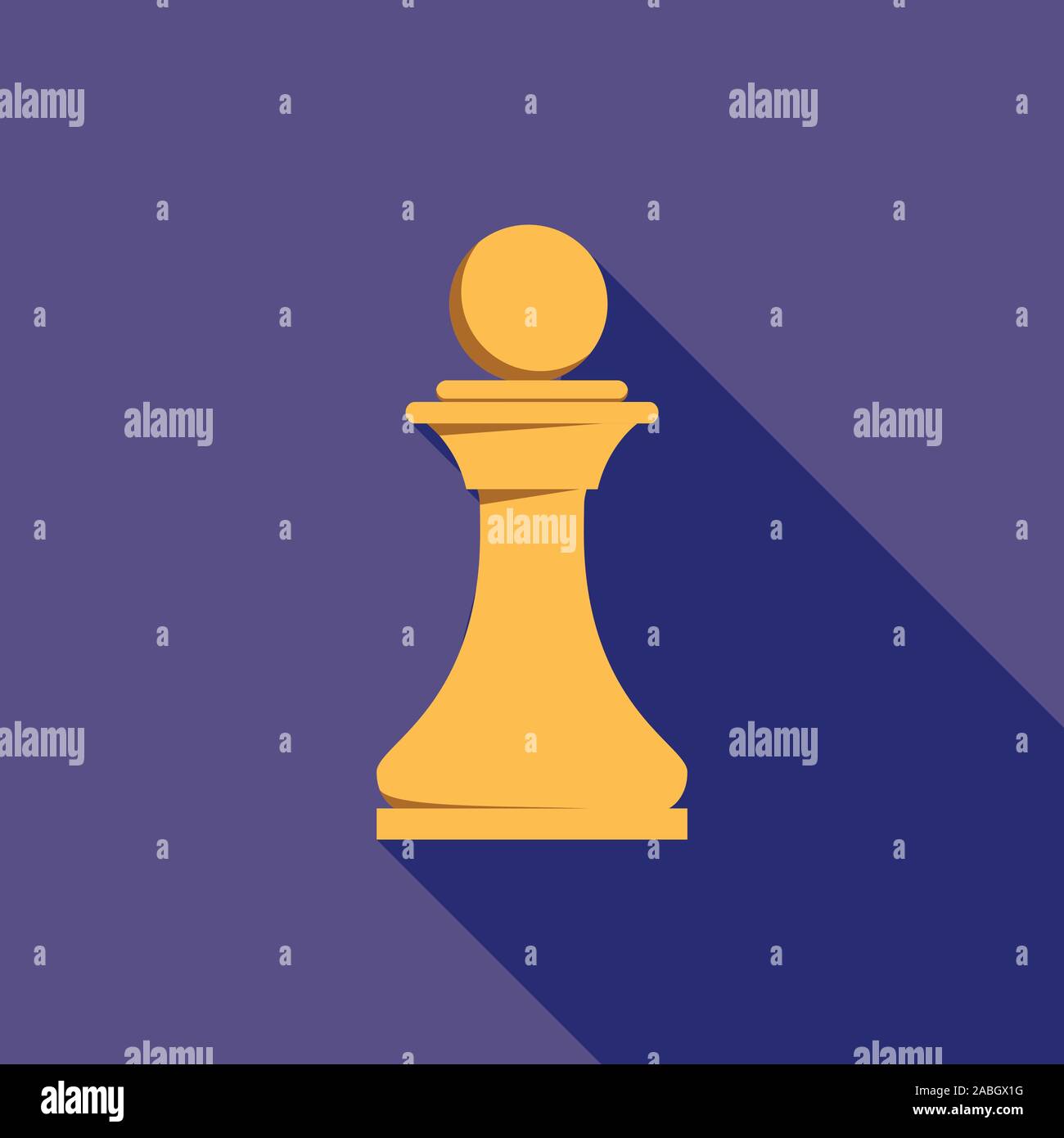 Wood chess pawn icon, flat style Stock Vector Image & Art - Alamy