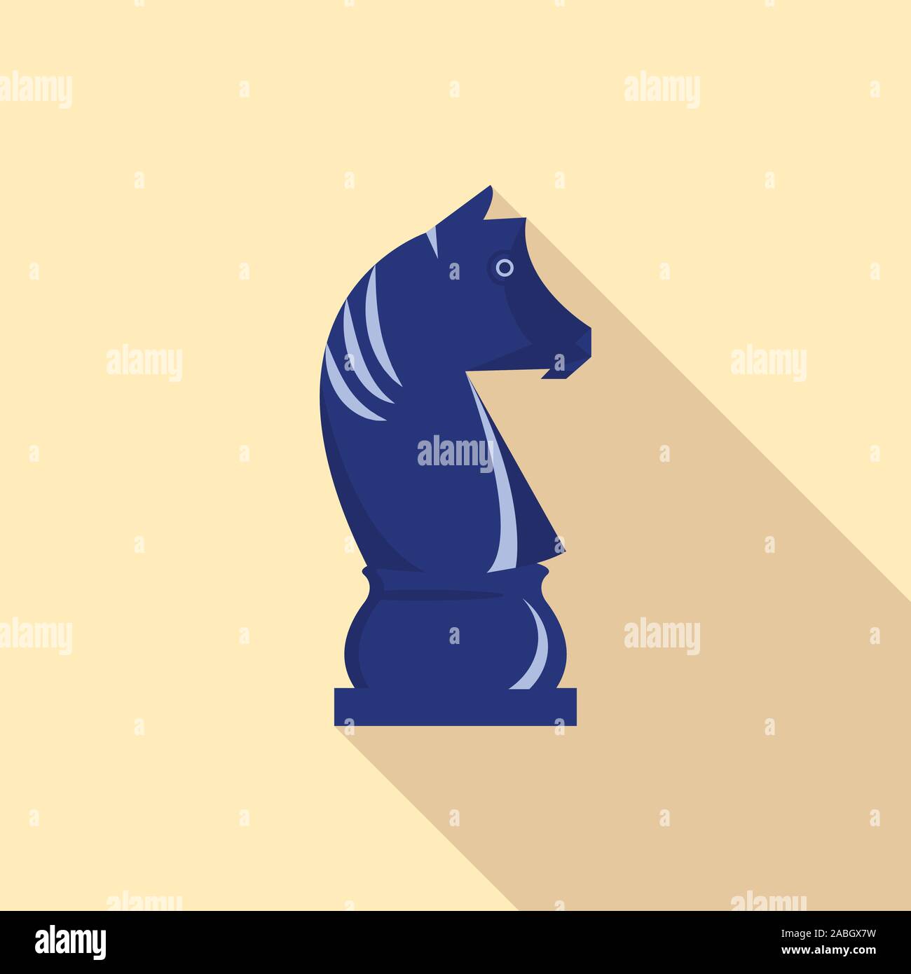 Chess knight icon, flat style Stock Vector Image & Art - Alamy