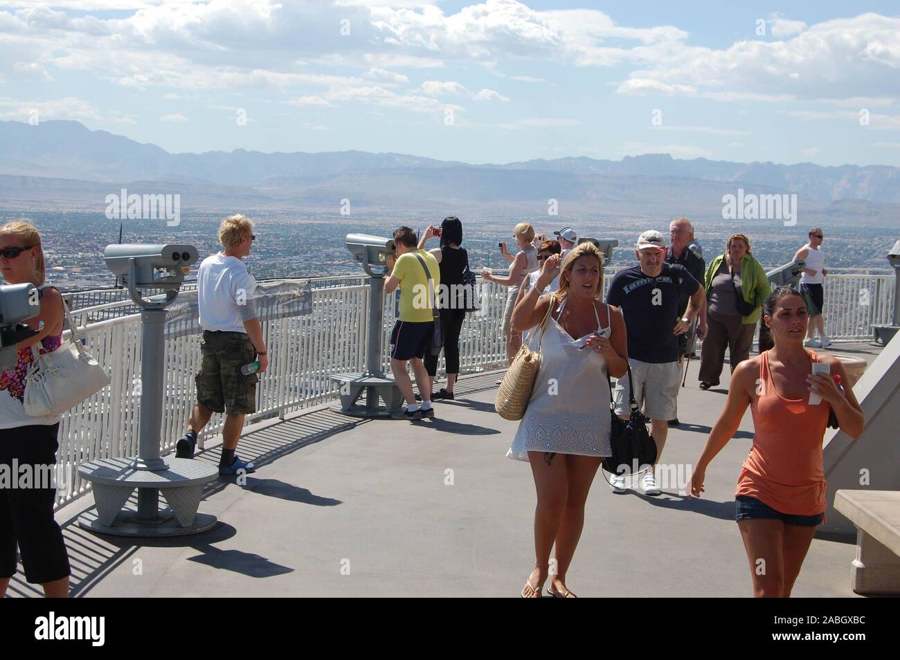 Stratosphere Las Vegas California USA views view over the City looking ...