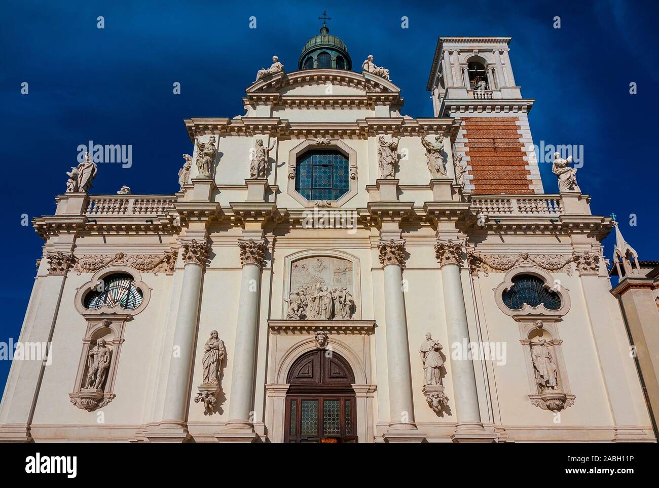 Sanctuary of Mount Berico (Church of St. Mary) beautiful baroque facade ...