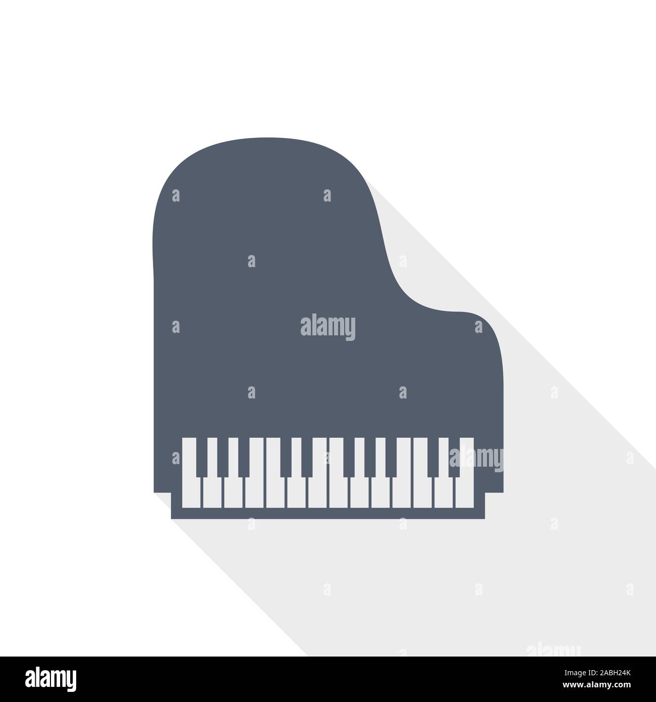 Piano flat design vector icon, instrument concept illustration Stock ...