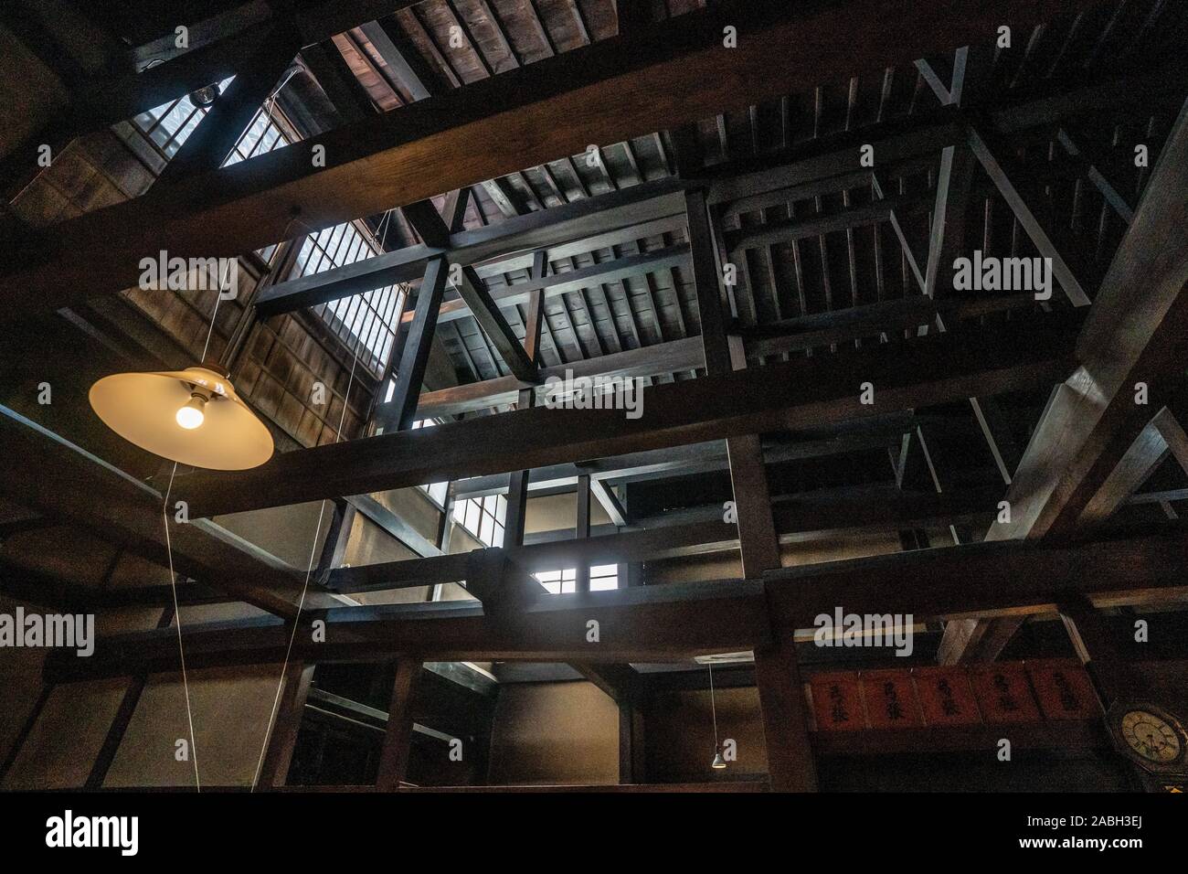 Japanese traditional house interior at Kusakabe Folk Museum, Takayama ...