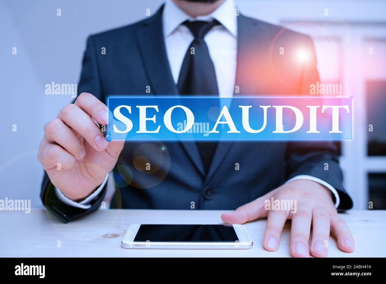 Conceptual hand writing showing Seo Audit. Concept meaning Search Engine Optimization validating ...