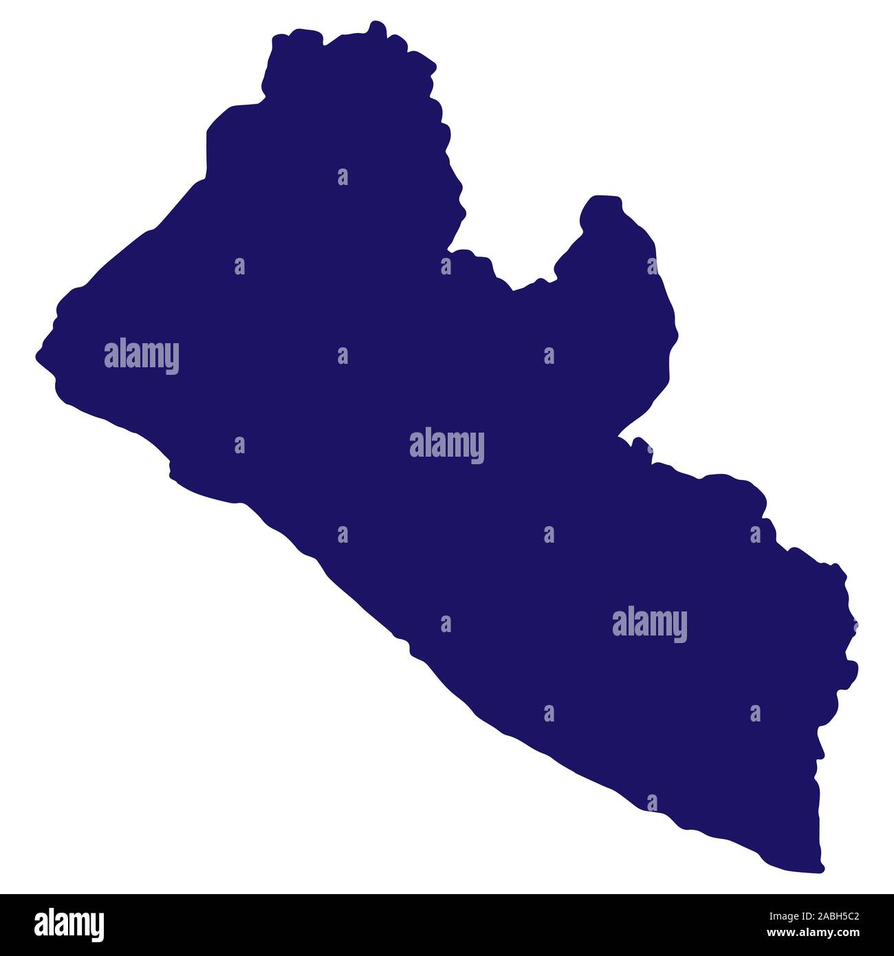Liberia eps map hi-res stock photography and images - Alamy