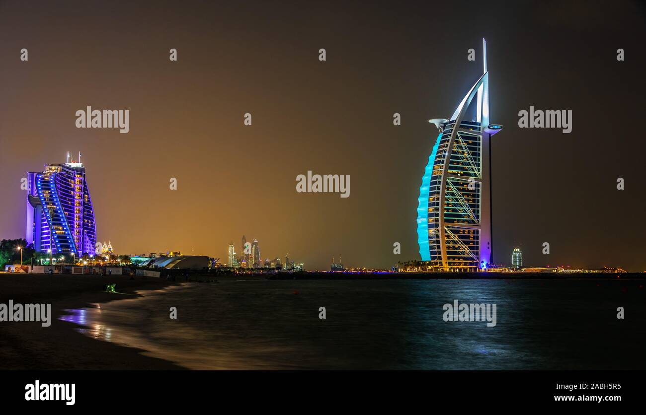 DUBAI, UNITED ARAB EMIRATES - FEB 11, 2019: The Burj Al Arab or Tower ...