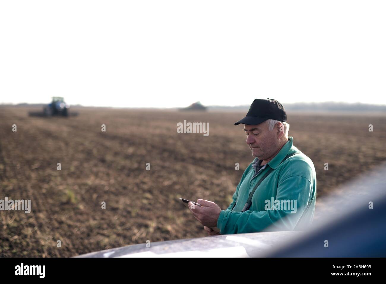 Male farmer planning rural hi-res stock photography and images - Alamy