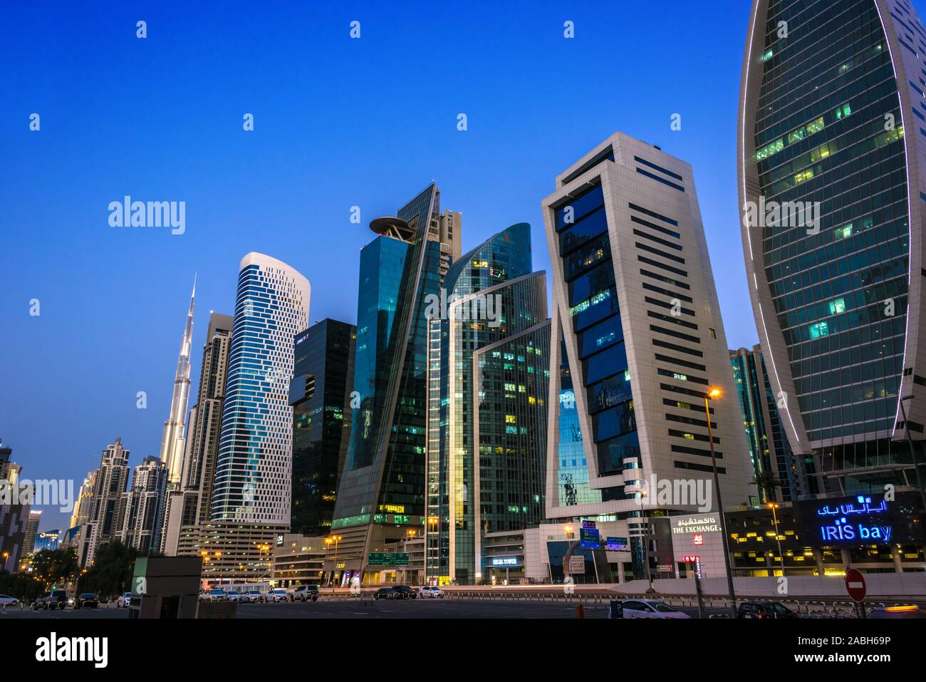 DUBAI, UNITED ARAB EMIRATES - FEB 9, 2019: Architecture od Business Bay ...