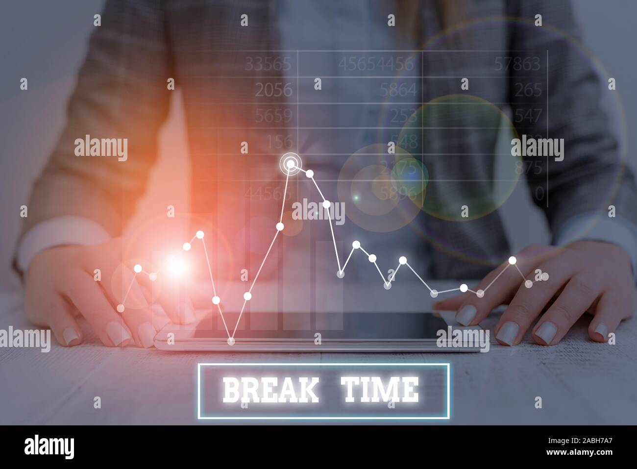 Text sign showing Break Time. Business photo showcasing scheduled time ...