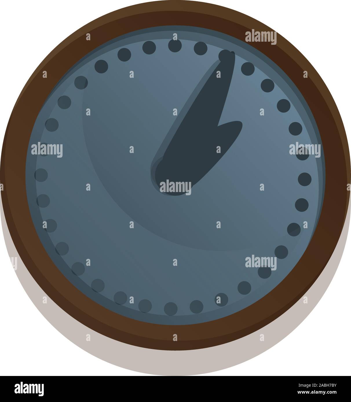 Modern wall clock icon. Cartoon of modern wall clock vector icon for ...