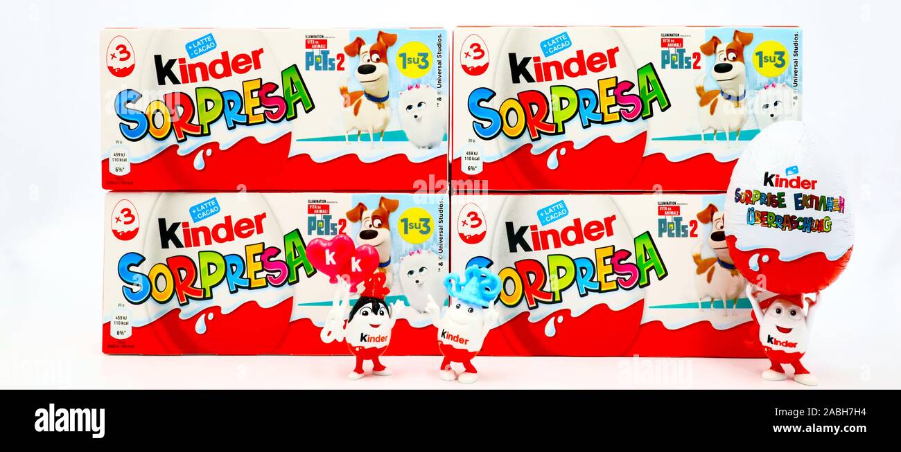Kinder Surprise Chocolate Eggs. Kinder Surprise is a brand of products ...