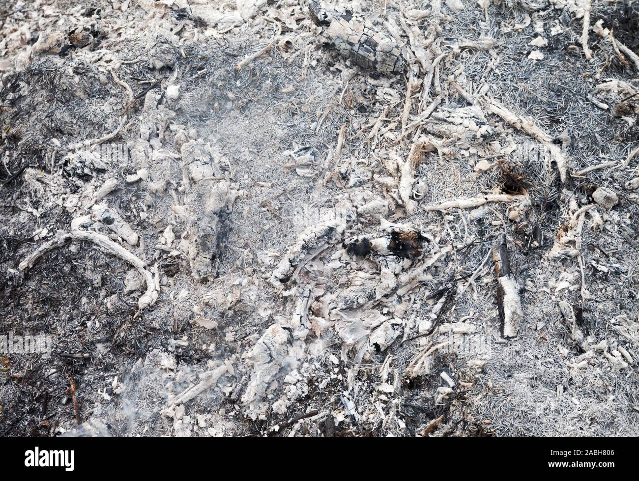Surface of ashes outside Stock Photo - Alamy