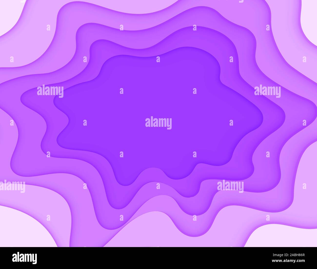 Violet shades with smooth transitions and shadow are cut out of paper ...